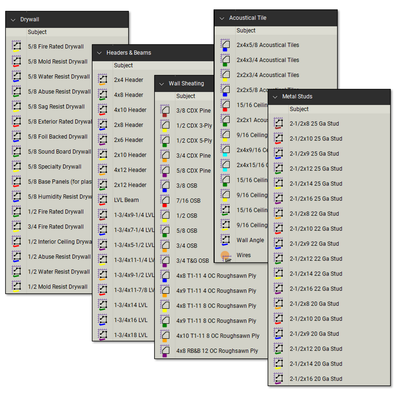 Bluebeam Revu® Drywall & Framing Takeoff & Estimating Tool Set ...